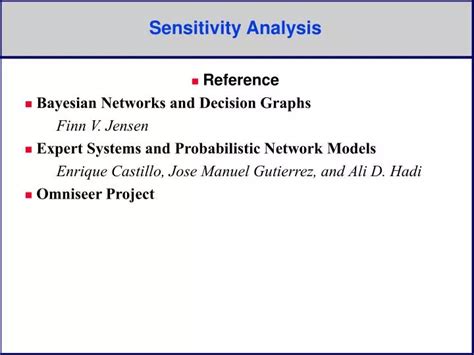 PPT Sensitivity Analysis PowerPoint Presentation ID 323270