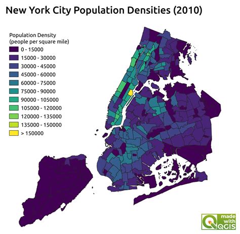 Mapping Nyc Population In Qgis Galactic Horizons