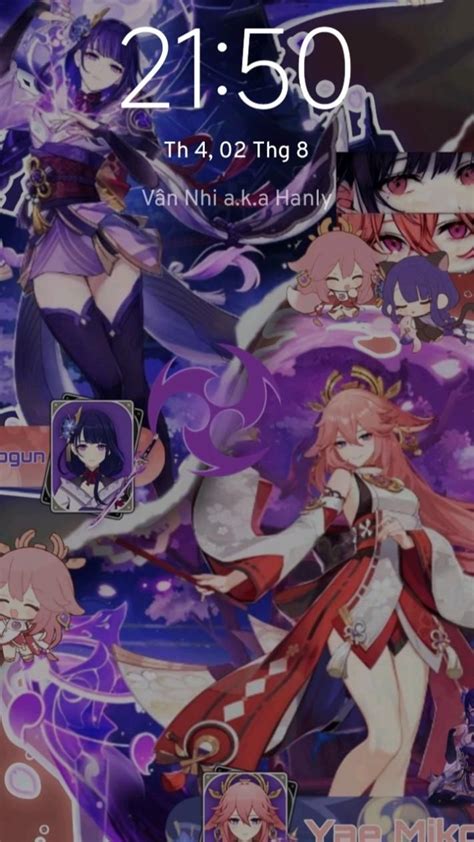 Yae Miko X Raiden Shogun Wallpaper