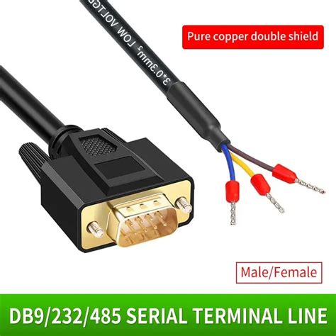 Male Female Rs Db Null Modem Cable Connector Plug Cord Pin Com Port Terminal