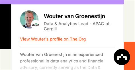 wouter van groenestijn data and analytics lead apac at cargill the org