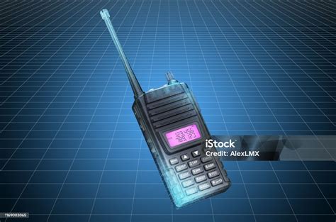 휴대용 라디오 무전기 청사진의 시각화 3d Cad 모델 3d 렌더링 0명에 대한 스톡 사진 및 기타 이미지 0명 3차원 형태 개념 Istock