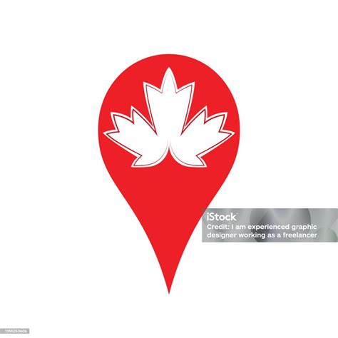 메이플 리프 와 핀 벡터 로고 디자인 캐나다 Gps 기호 아이콘 0명에 대한 스톡 벡터 아트 및 기타 이미지 0명 가을 계절 Istock