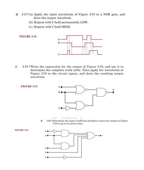 solved b 3−17⋆⋆ a apply the input waveforms of figure 3 54