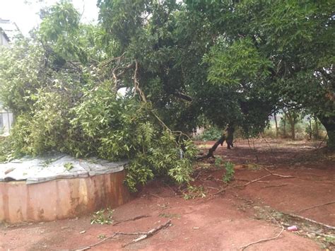 နောင်တရားမြို့၌ မိုးသည်းထန်စွာရွာသွန်းပြီး လေပြင်းတိုက်ခက်ခြင်းကြောင့