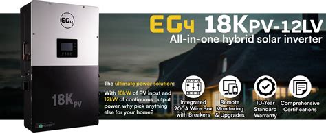 Eg4 18kpv Hybrid Inverter All In One Solar Inverter 18000w 55 Off
