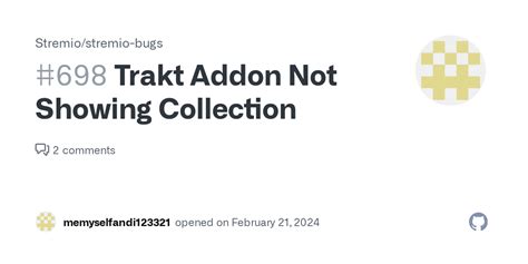 Trakt Addon Not Showing Collection · Issue 698 · Stremiostremio Bugs