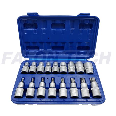 Klucze Nasadowe Torx 17 Szt Falon Tech Najlepsze Narzędzia Dla