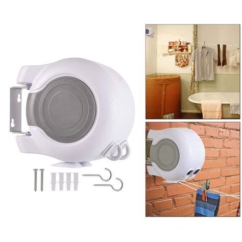 Badu Bg Издържлива закачалка за пране прибираща се въже за дрехи поставка за сушене с двойно