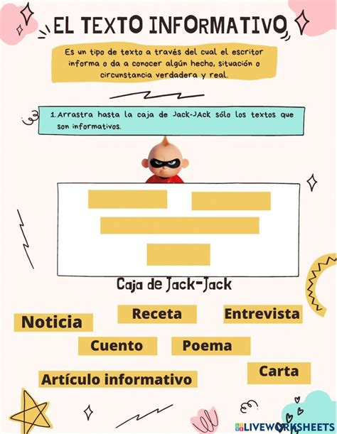 Ejercicio De Texto Informativo Y Sus Partes En 2022 Texto Informativo Tipos De Texto Textos