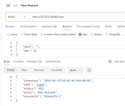 Java Why Not Post Request Throw Error When Request Body Check Fail Stack Overflow
