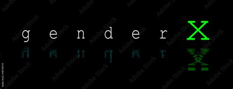 Plakat Third Gender Classifications Shadow Effect Reflections In The Water Non Binary And