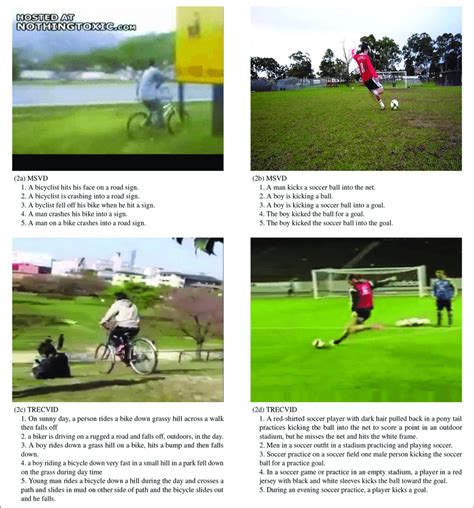 Comparison Of Video Captions Between The Msvd Dataset And Our Trecvid Download Scientific