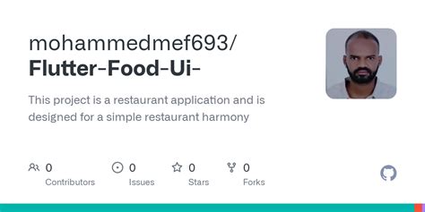 GitHub Mohammedmef Flutter Food Ui This Project Is A Restaurant Application And Is
