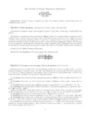 Final Practice 2 Econ 201 The University Of Chicago Department Of Economics Econ 201 Final