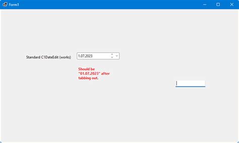 Net6 C1dateedit Validation Reopened Winforms Edition Componentone