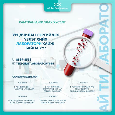 Албан байгууллага эмнэлэг болон Ай Ти Лаборатори