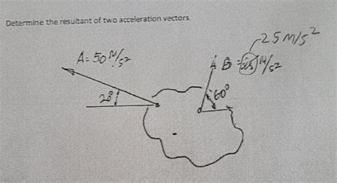 Solved Determine The Resultant Of Two Acceleration Vectors