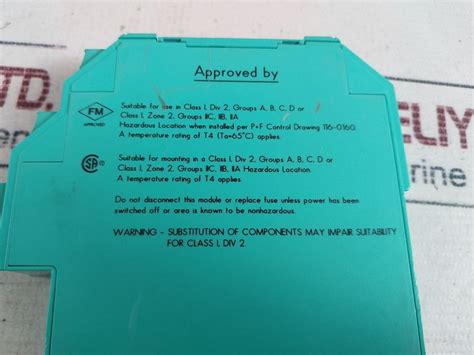 Pepperl Fuchs Kfd2 Eb2 R4a B Power Feed Module Aeliya Marine