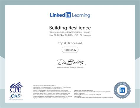 emmanuel hassan on linkedin certificate of completion