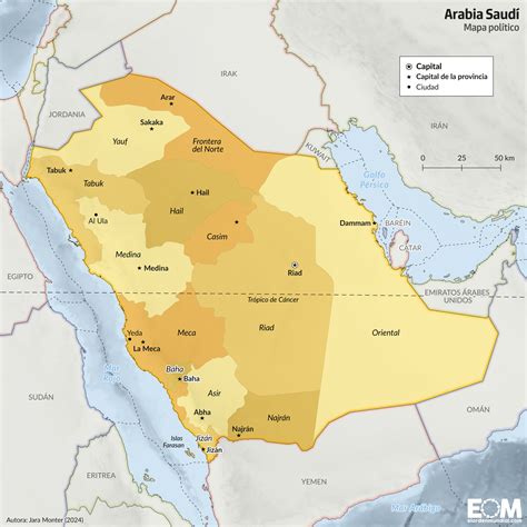 El Mapa Político De Arabia Saudí Mapas De El Orden Mundial Eom