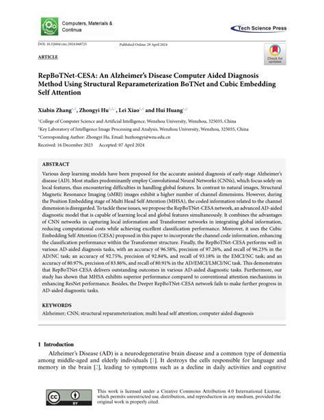 Pdf Repbotnet Cesa An Alzheimers Disease Computer Aided Diagnosis