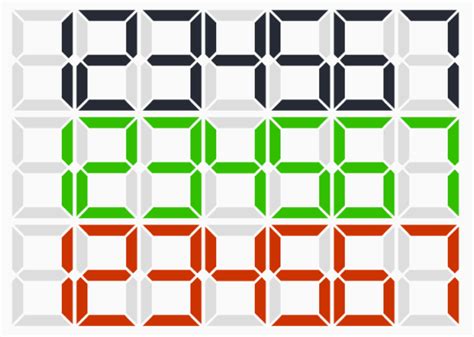 Simulate 7 Segment Led Display With The Studio Led Library Css Script
