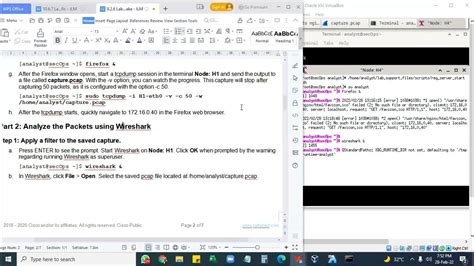 🔥 Cisco Cyberops Lab 926 Observing The Tcp 3 Way Handshake With