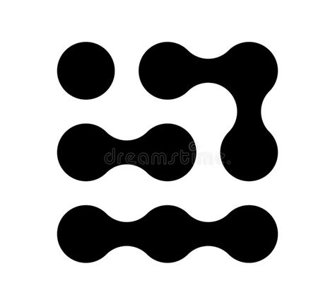 Connected Dots Icon Circles Pattern Sign Integration Symbol Abstract