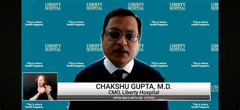 liberty hospital on linkedin our cmo dr chakshu gupta represented
