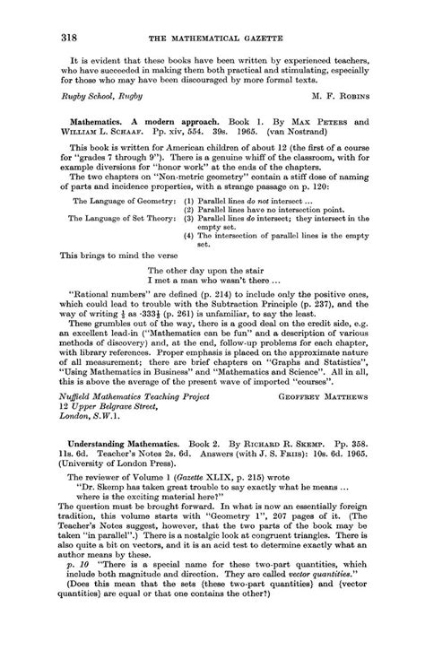 Understanding Mathematics Book 2 By Richard B Skemp Pp 358 Lls 6d Teachers Notes 2s 6d