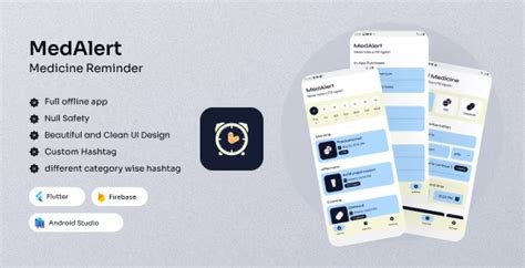 Medalert Medication Reminder Flutter App Buy Apps Themes Ui