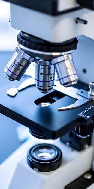 Microscope Analysis Of Samples Premium Ai Generated Image