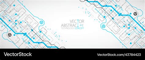 Abstract Technology Concept Circuit Board High Vector Image