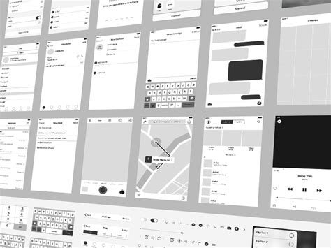 IOS Wireframe Template Free PSD Template PSD Repo