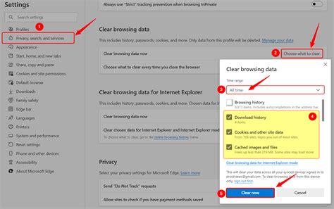 Clear Browser Cache And Cookies In Chrome Edge Firefox