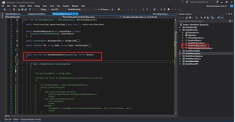 ask user what to on optimistic concurrency in efcore