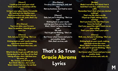 Thats So True Gracie Abrams Lyrics And Meaning Connecting Her Lyrics To Poetry S Timeless Themes