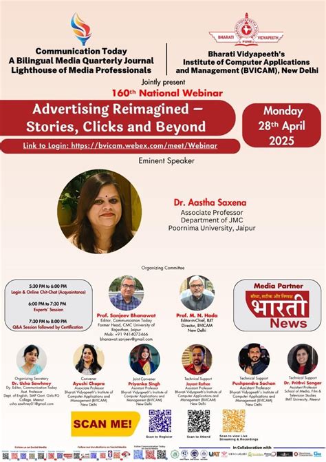 Honored To Be Invited As A Speaker For The 160th National Webinar Dr Aastha Saxena