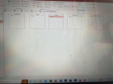 Names Are Not Showing Up To Make Table Relationships Rmsaccess
