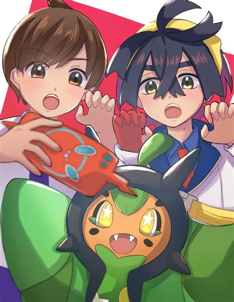 Aritsune01 Florian Pokemon Kieran Pokemon Ogerpon Rotom Rotom