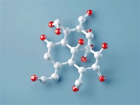 분자 또는 원자 분자 구조 구조적 화학 공식 프리미엄 Ai 생성 이미지