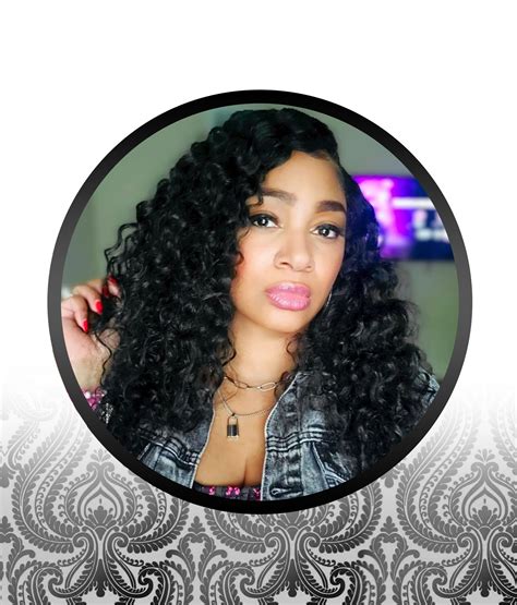 Malaysian Water Curl Human Hairblend Full Lace Frontal Wigs The Wig