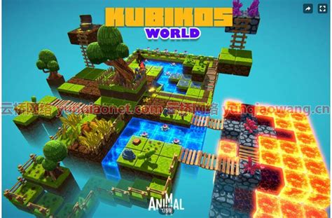 Unity模块化游戏资产包 Kubikos 3d Cube World 云桥网络