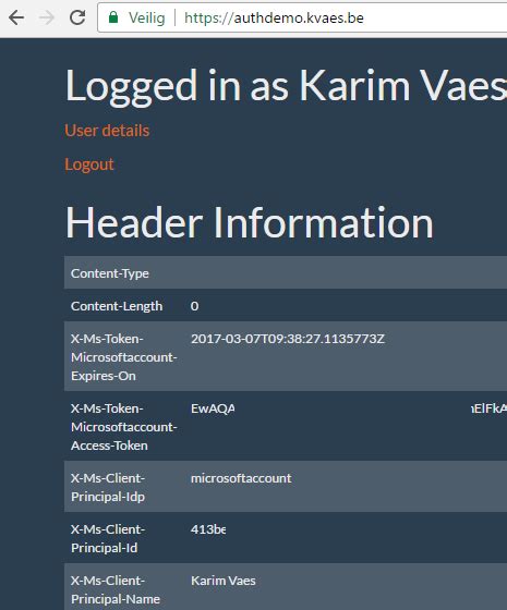 Demo Azure Webapp Authentication Integration Karim Vaes