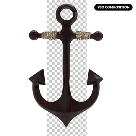 Premium Psd Anchor Isolated 3d Rendering