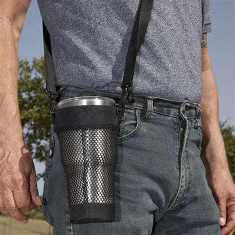 패션 컵 머그잔 홀더 가방 물병 운반 그물 가방 휴대용 컵 파우치 바소 테르미코 크리스마스 병 커버 Aliexpress