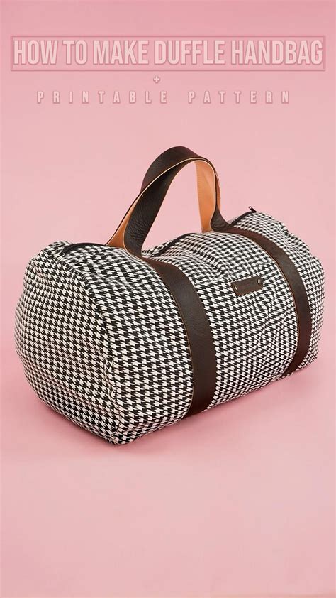 Diy Duffel Handbag Printable Pattern Artofit