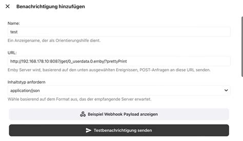 simple restapi webhook emby