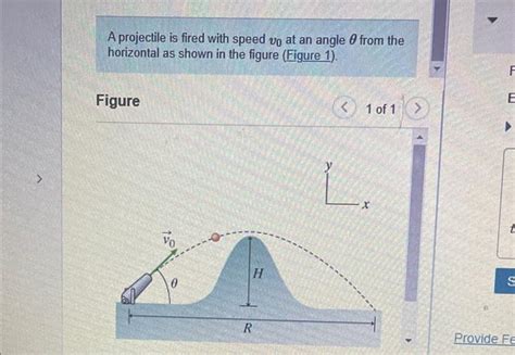 Solved A Projectile Is Fired With Speed V0 At An Angle θ